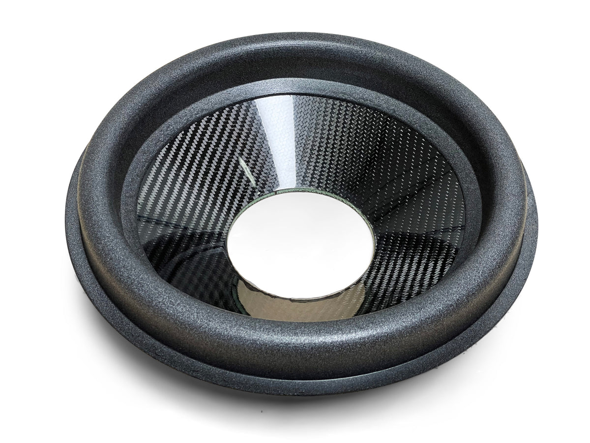 12″ Carbon Fiber Subwoofer Cone - Big Roll - 4″ Opening – Basshead Supply